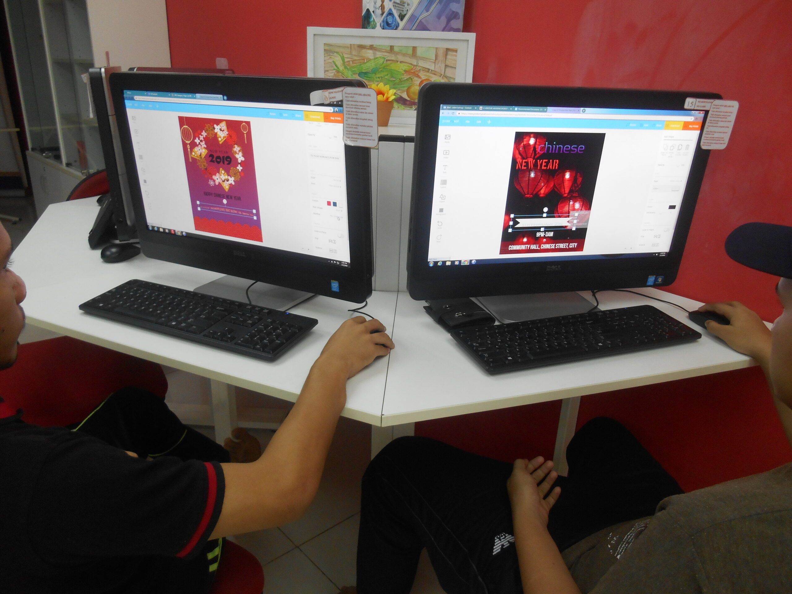 Kelas Pembikinan Poster Tahun Baharu Cina – NADI Taman Bunga Raya