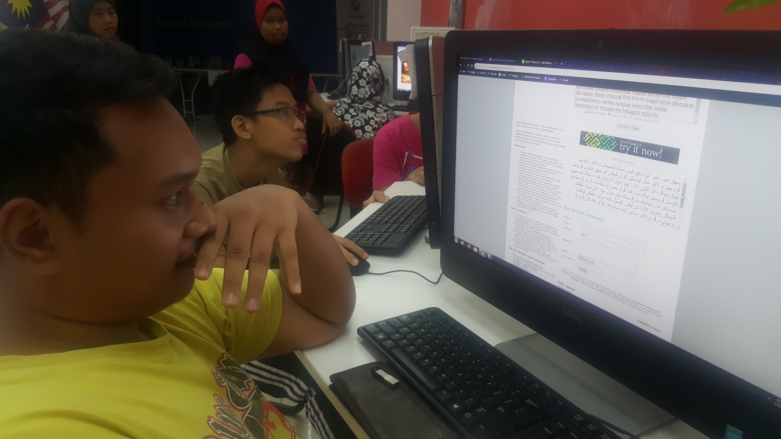 Kelas Pembikinan Karangan Jawi – NADI Taman Bunga Raya